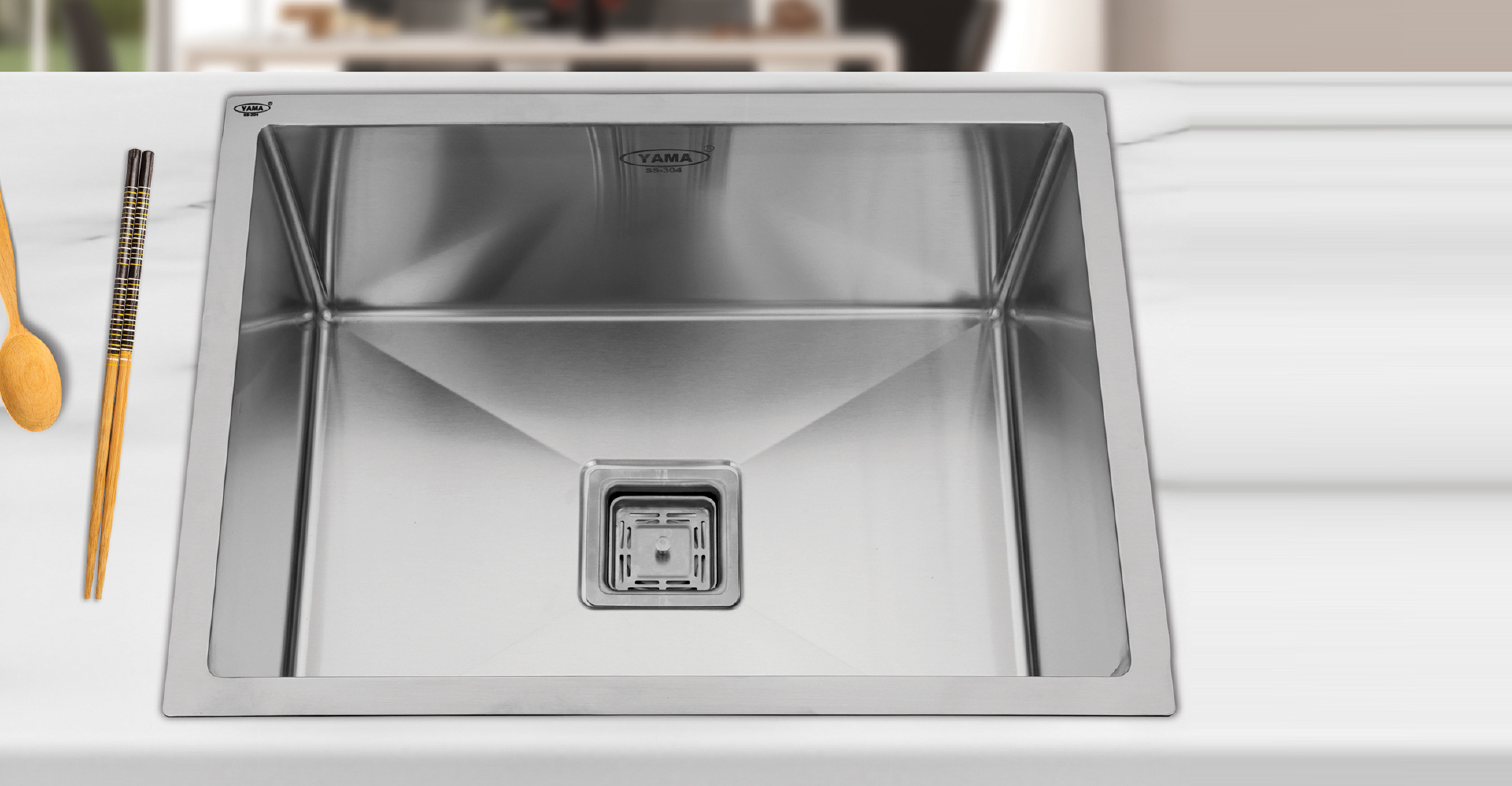 Yama Sink, Floor grating, Handcrafted kitchen sink, Kitchen faucets ...